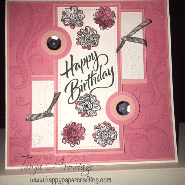 Paper Pierced Background card – Happy Paper Crafting